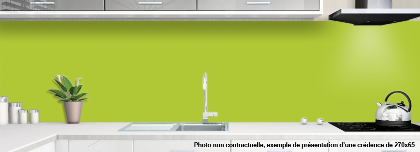crédences vert pomme pour cuisine | ALU OU VERRE DE SYNTHESE